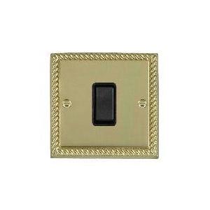 Hamilton Cheriton Georgian Polished Brass 1 gang 2 Way Light Switch ...