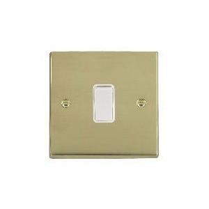 Hamilton Cheriton Victorian Polished Brass 1 gang 2 Way Light Switch ...